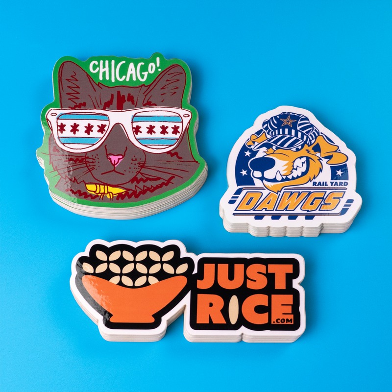 Custom Glossy Stickers - Free Shipping | MakeStickers