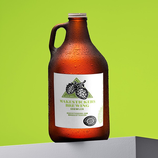 Growler Labels - Free Shipping | MakeStickers